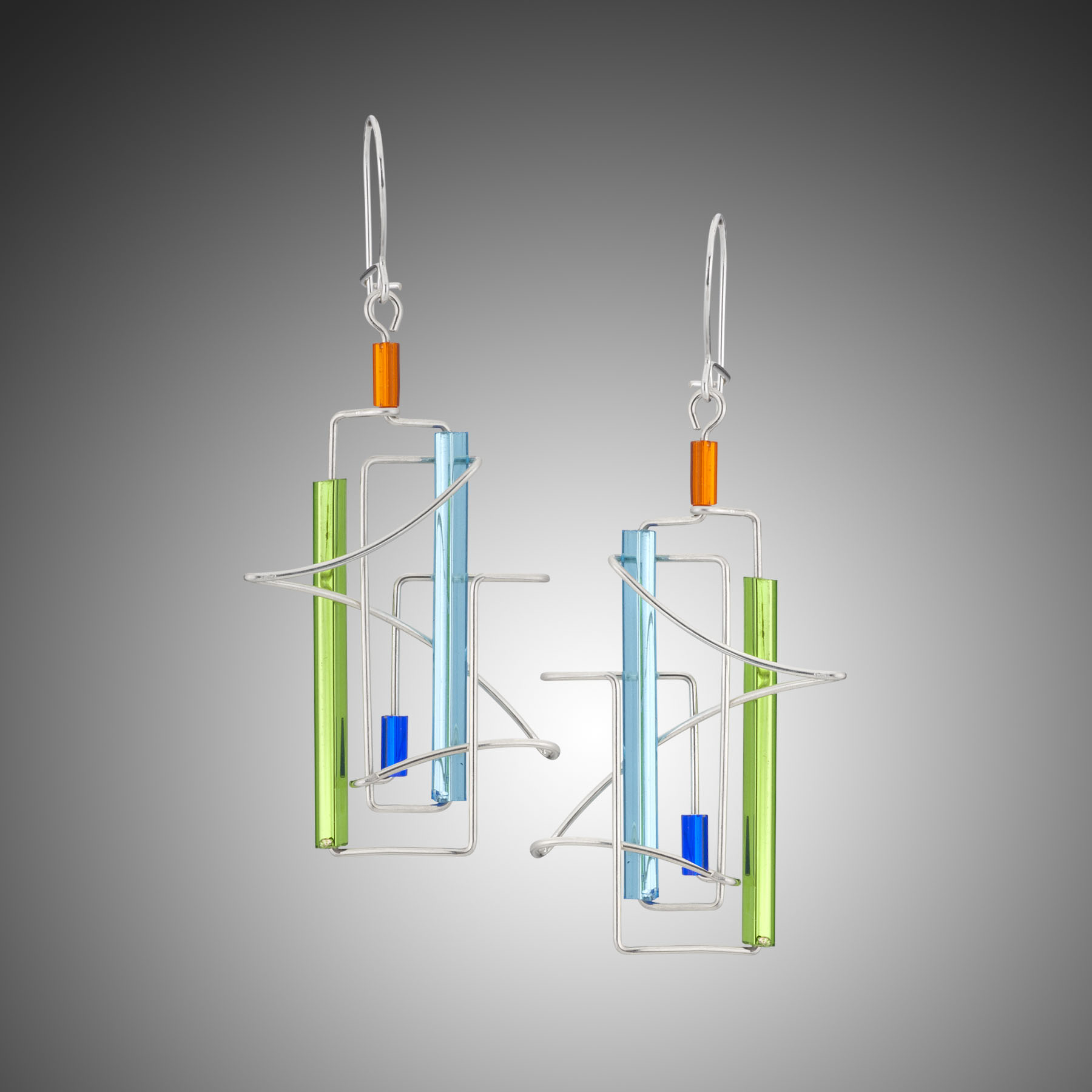 "Barb-Wire" Earrings- 10 - Barbie Levy Jewelry