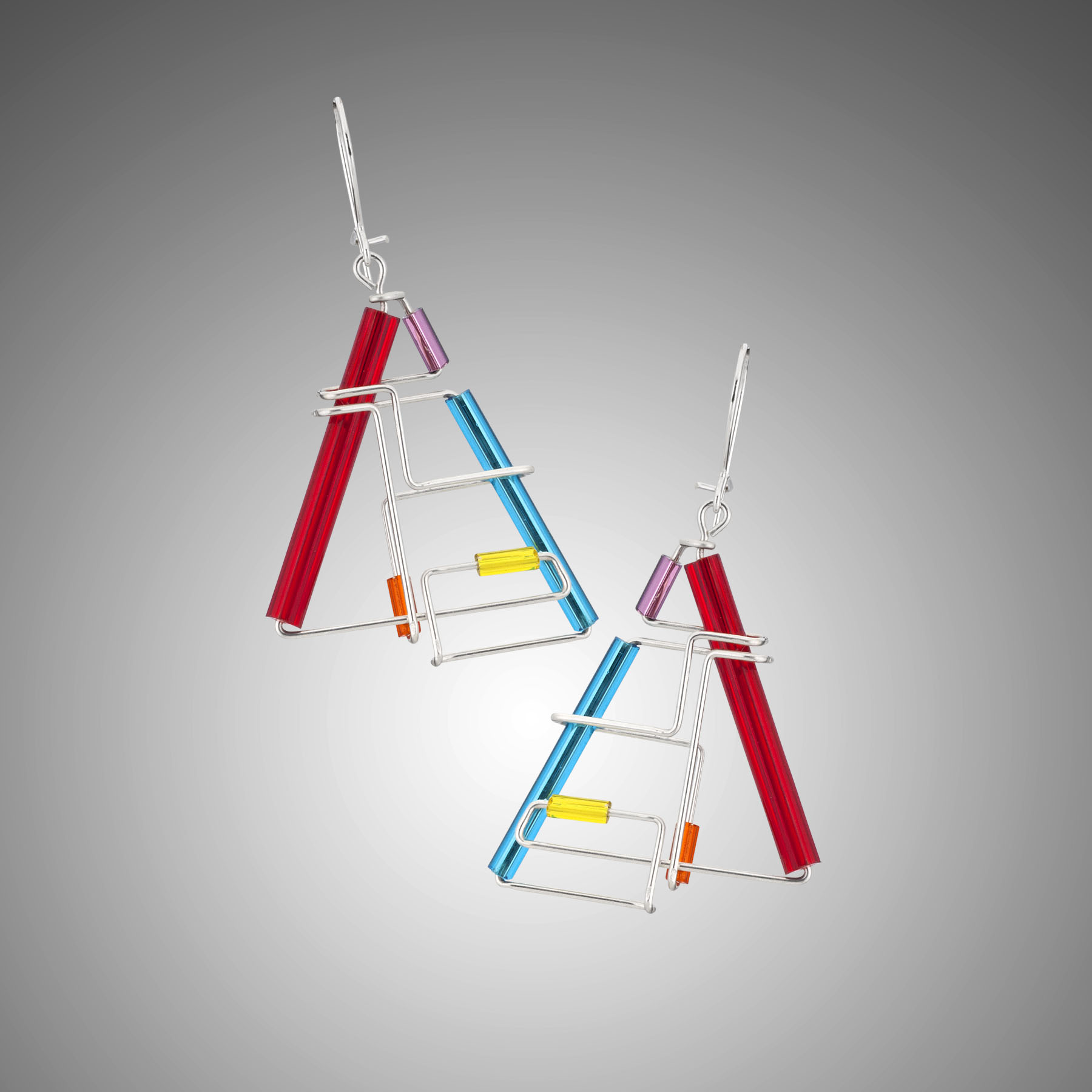 "Barb-Wire" Earrings- 13 - Barbie Levy Jewelry